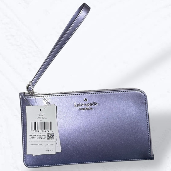 kate spade | Bags | Kate Spade Nwt Purple Lucy Mirror Metallic Medium ...